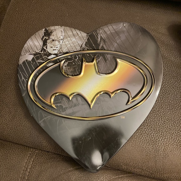 Batman | Accents | Batman Heartshaped Tin Black And Gold | Poshmark